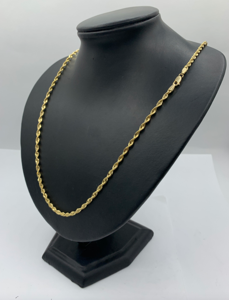 26 Inch 10K Solid Gold Quint Rope Chain – Gold Star Jewellers | Bonnie ...